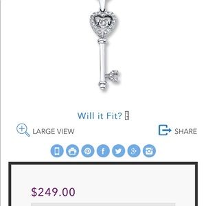 Kay Jewelers | Jewelry | Kays Dancing Diamond Key Necklace | Poshmark
